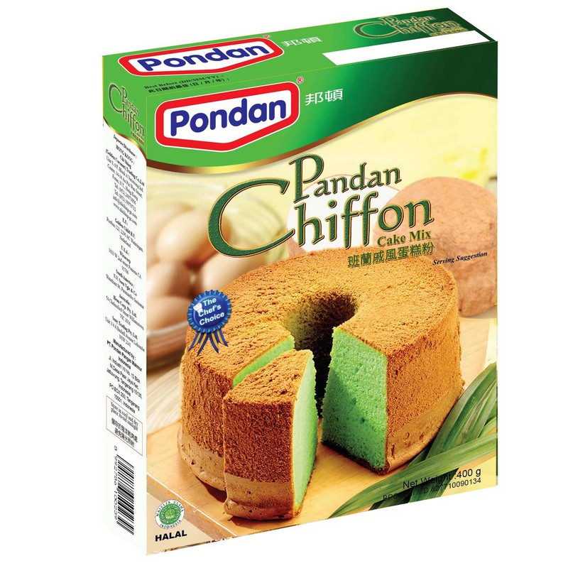 Pondan Pandan Chiffon Mix 400GM