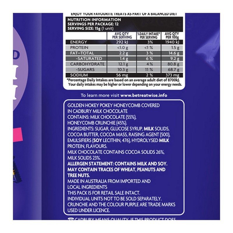 Cadbury Crunchie Share Pack 180GM