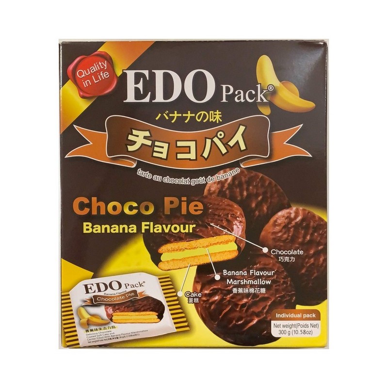 Edo Pack Banana Chocolate Pie 300GM