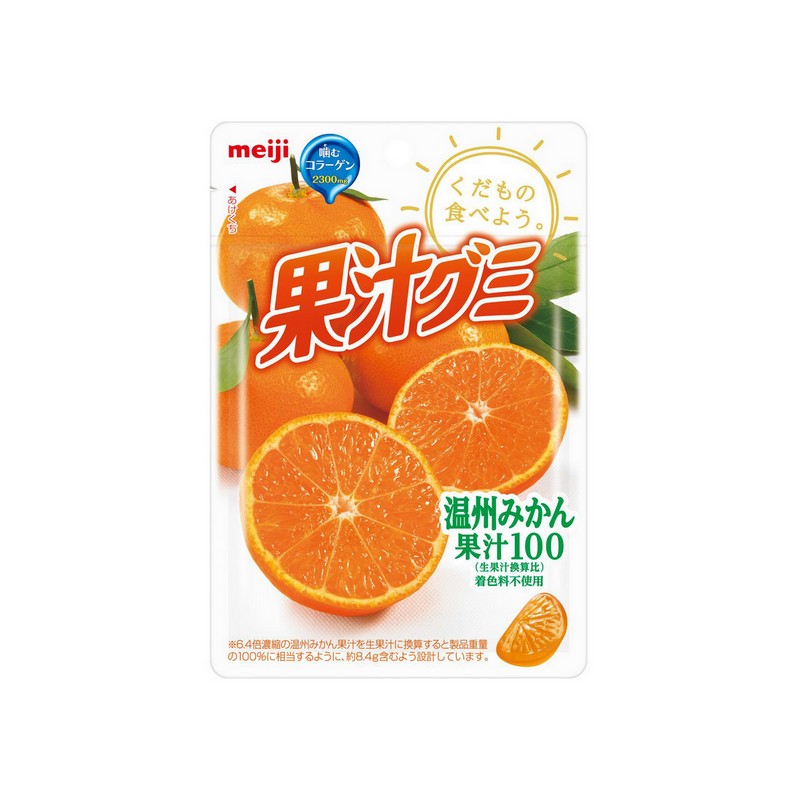 Meiji Kajyu Gummy Unshu Mikan 54GM