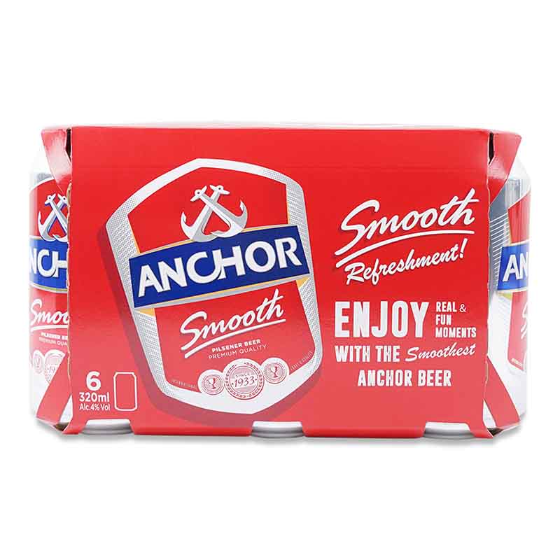 Anchor Smooth Can, 6 x 320ml