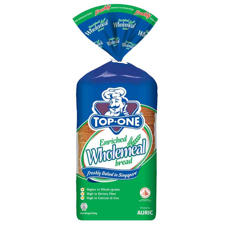 Top One Enriched Wholemeal Bread, 500g