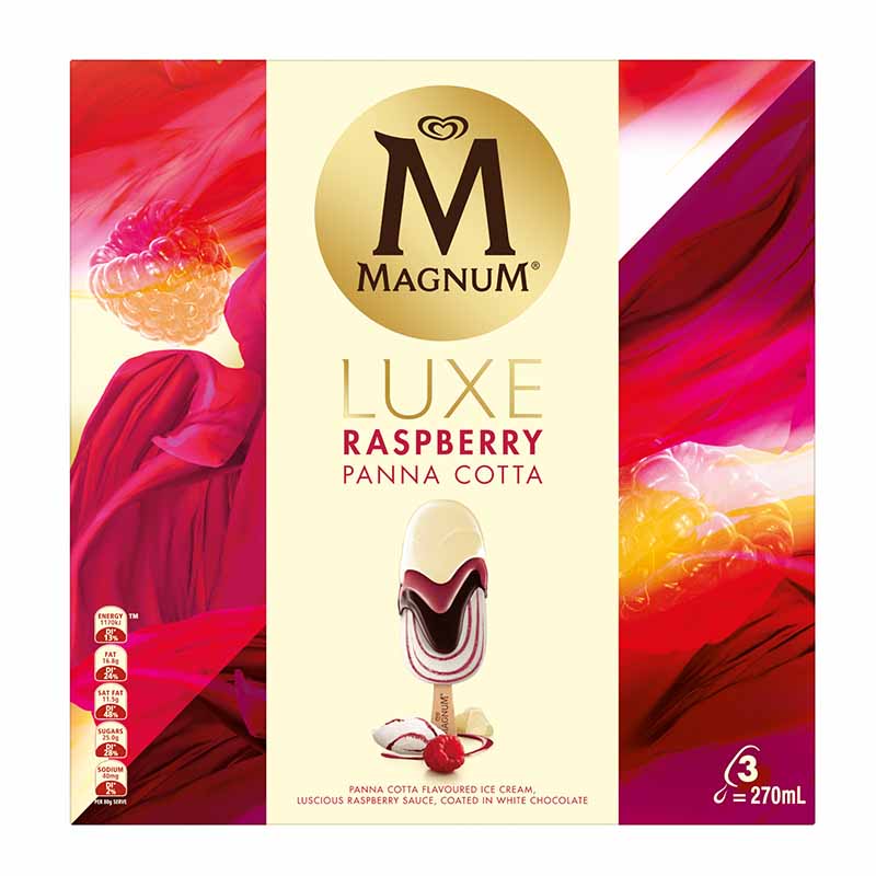 Magnum Luxe Raspberry Panna Cott Multi PAck 3S x 90Ml