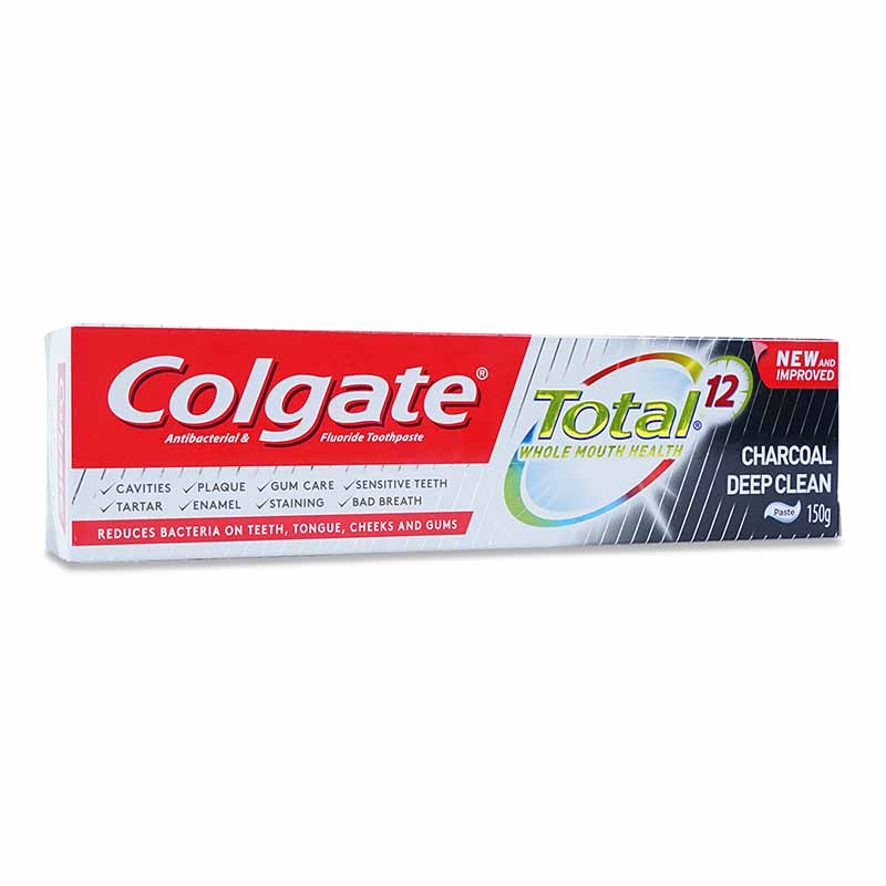 Colgate Toothpaste Total 12 Charcoal Deep Clean, 150g