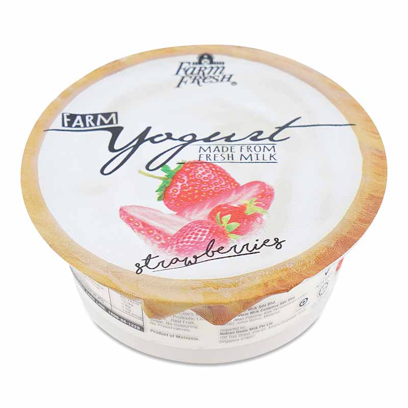 Farm Fresh Farm Yoghurt Strawberries, 120g