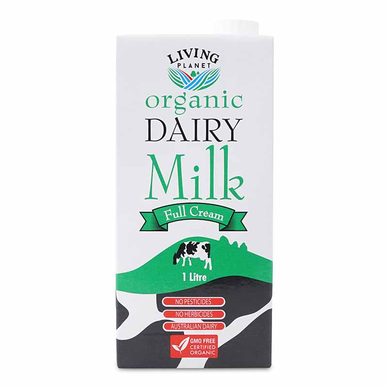 Living Planet Organic Full Cream UHT Milk, 1L