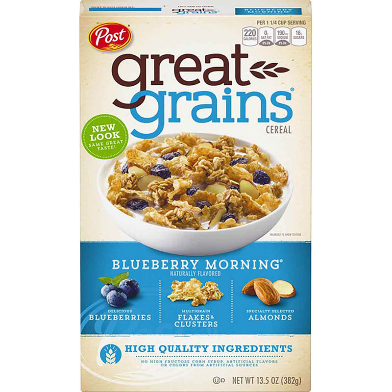 Post Great Grains Cereal - Blueberry Morning 382g