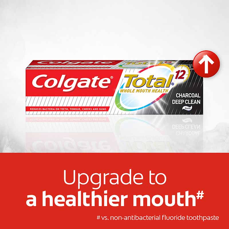 Colgate Toothpaste Total 12 Charcoal Deep Clean, 150g