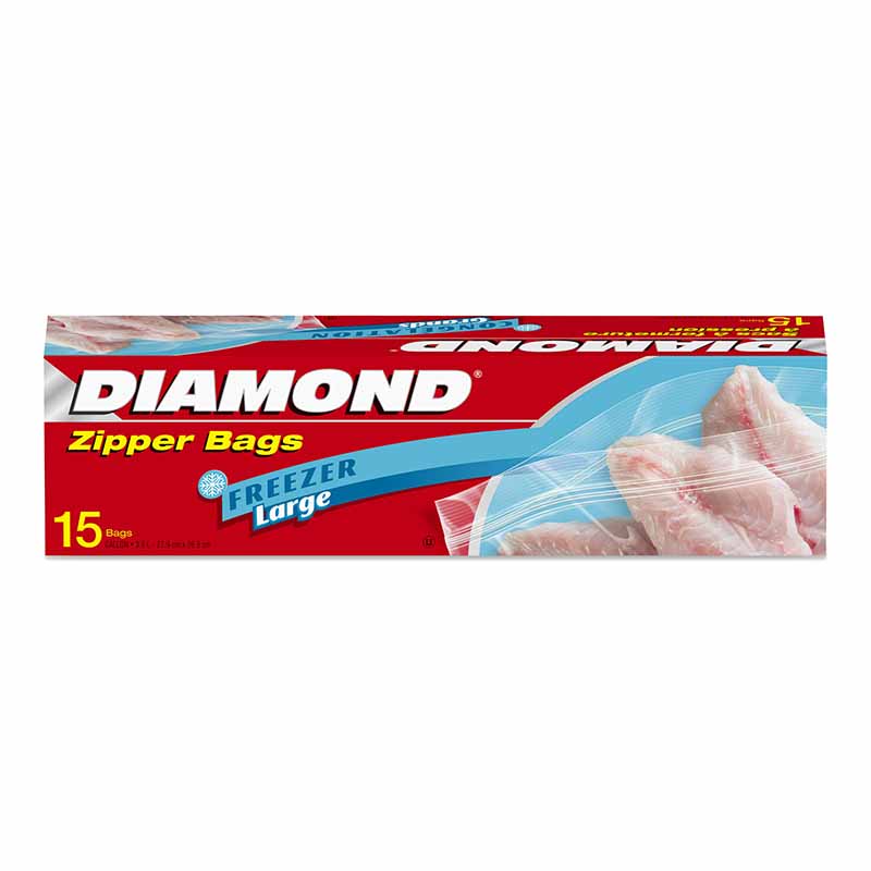 Diamond Freezer Bag Large x 15pcs