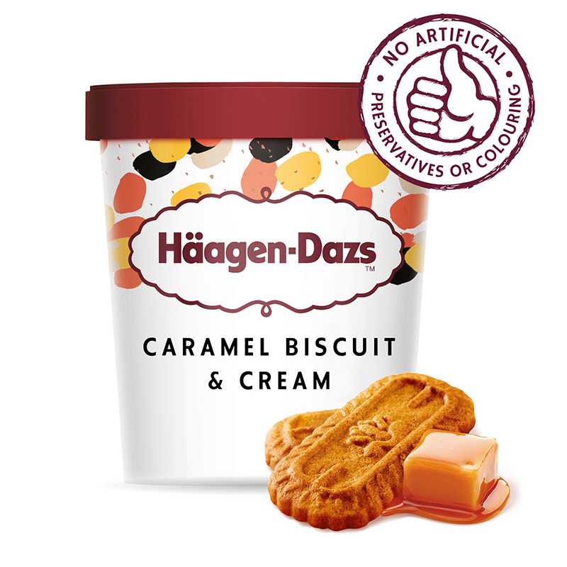 Haagen Dazs Caramel Biscuit & Cream, 473ml