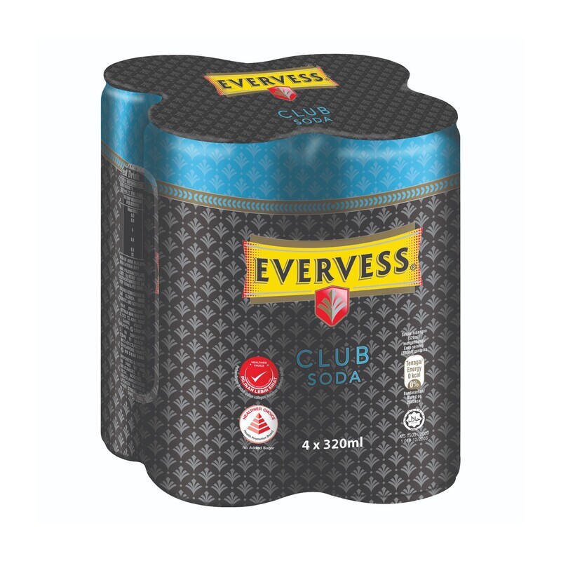 Evervess Club Soda 4 X 320ml