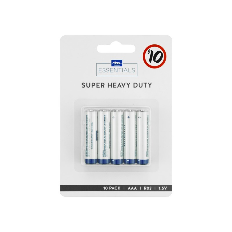 Meadows Essentials碳性電池3A 10PC