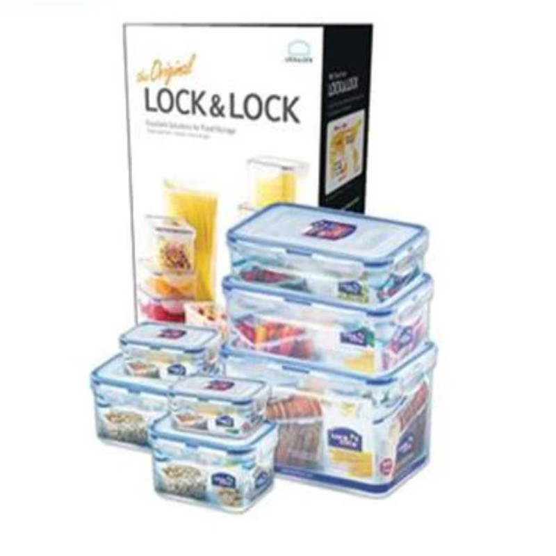 Lock & Lock 7pcs Classic Food Container Set