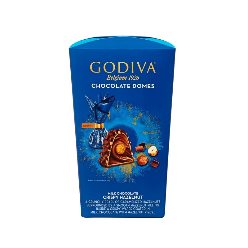 Godiva Chocolate Domes Crispy Hazelnut Milk Chocolate 120GM