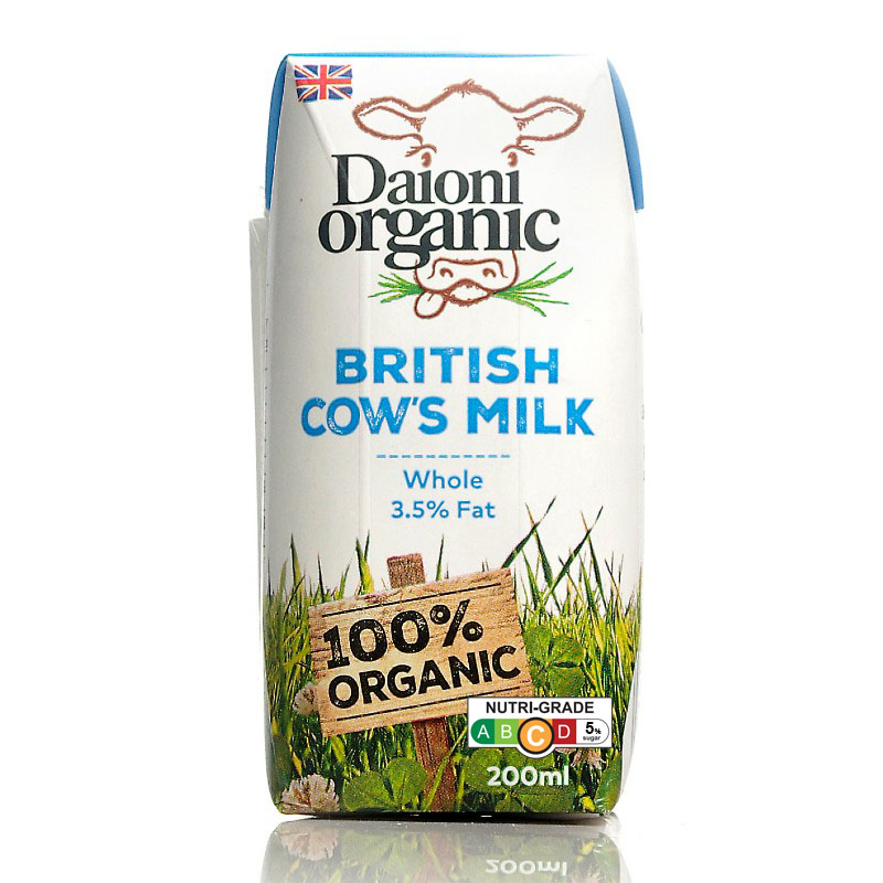 Daioni Organic UHT Whole Milk, 200ml