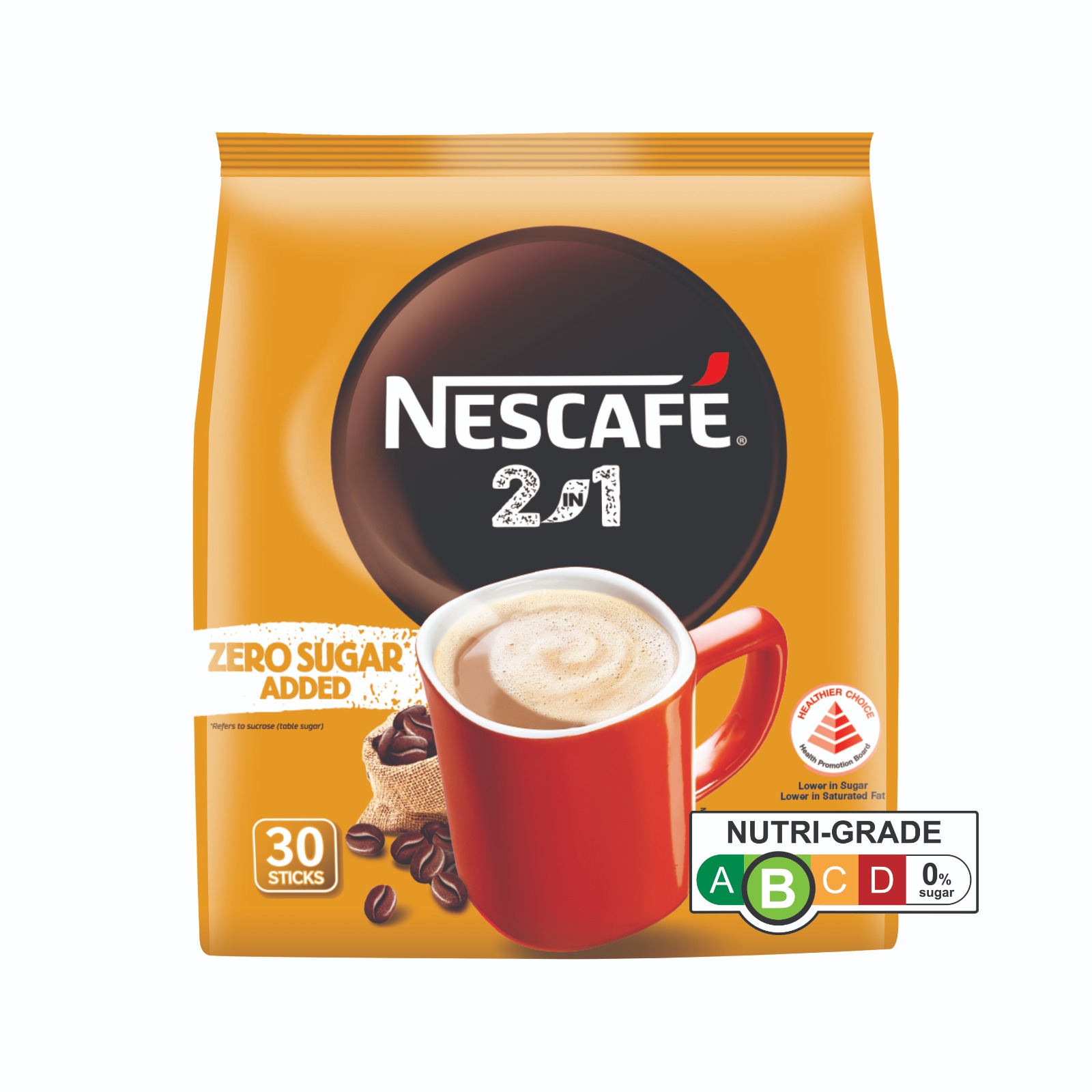 Nescafe 2In1 Zero Sugar 30S 9G