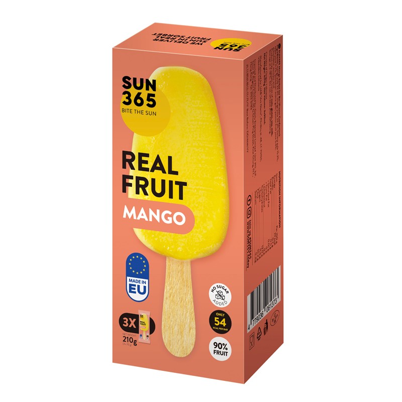 SUN365芒果雪葩雪條 3 X 70GM