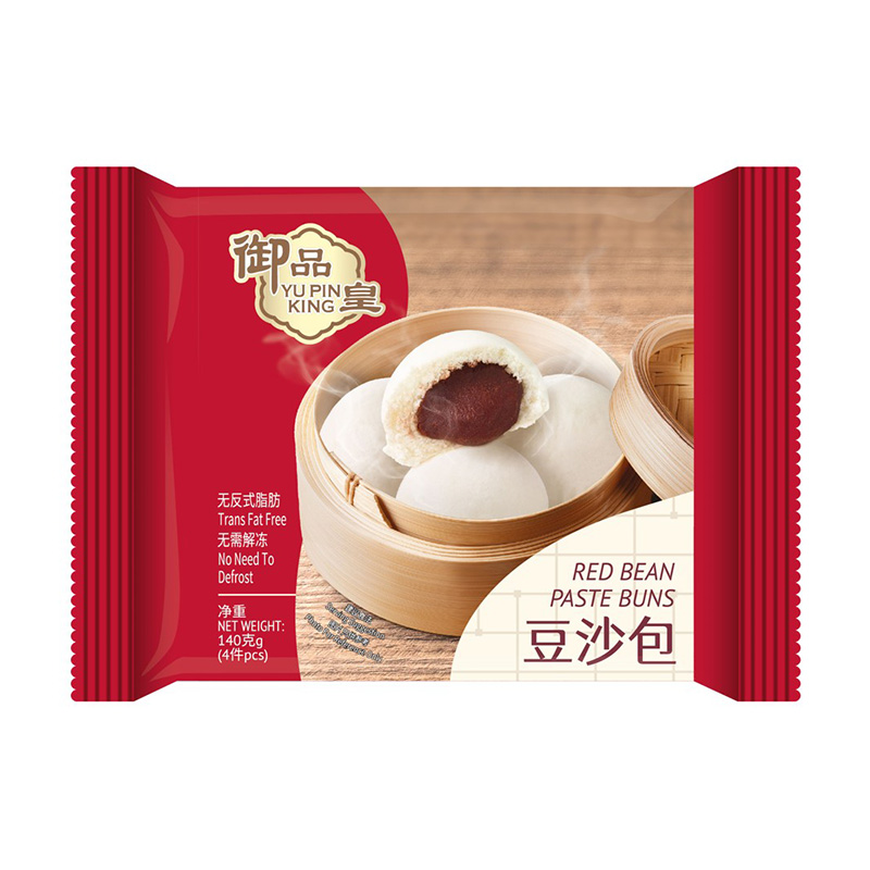 Yu Pin King Red Bean Paste Buns, 4P 140g