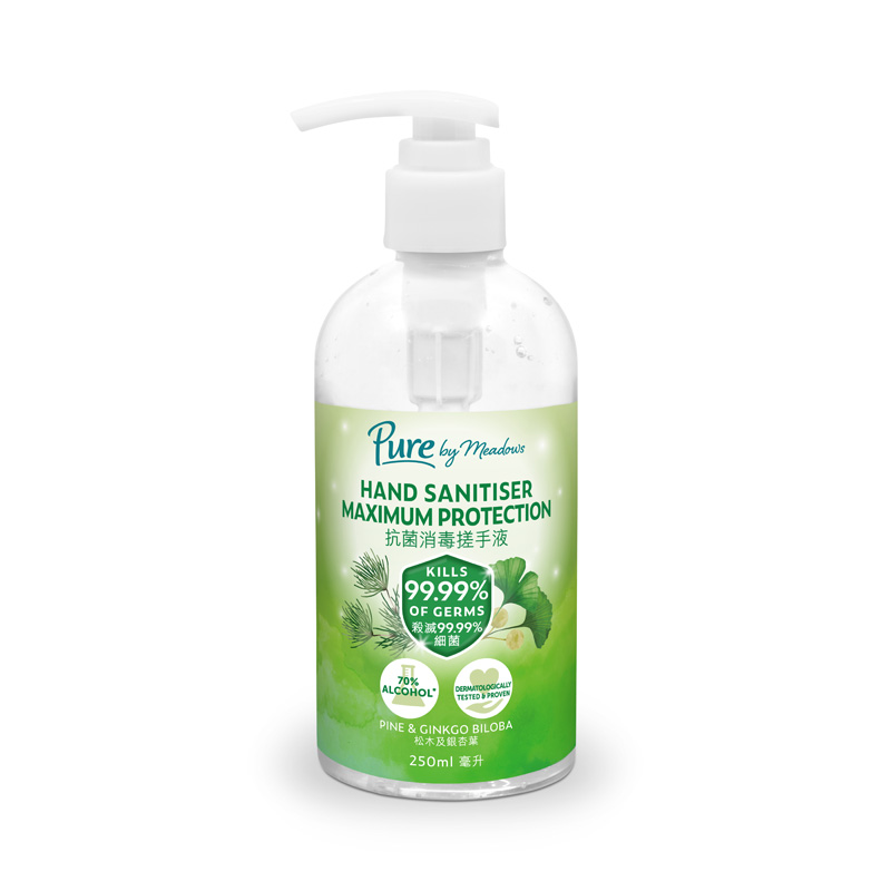 Pure By Meadows Antibacterial Total Pro Hand Sanitizer, 250ml