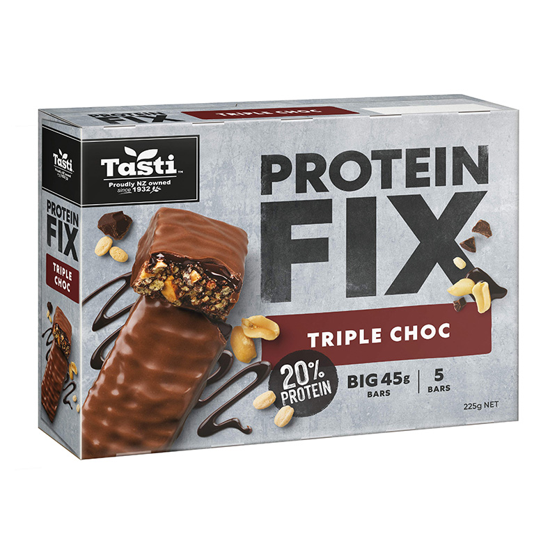 Tasti Protein Fix Bars Triple Chocolate, 225g