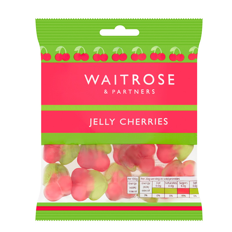 Waitrose Jelly Cherries, 65g