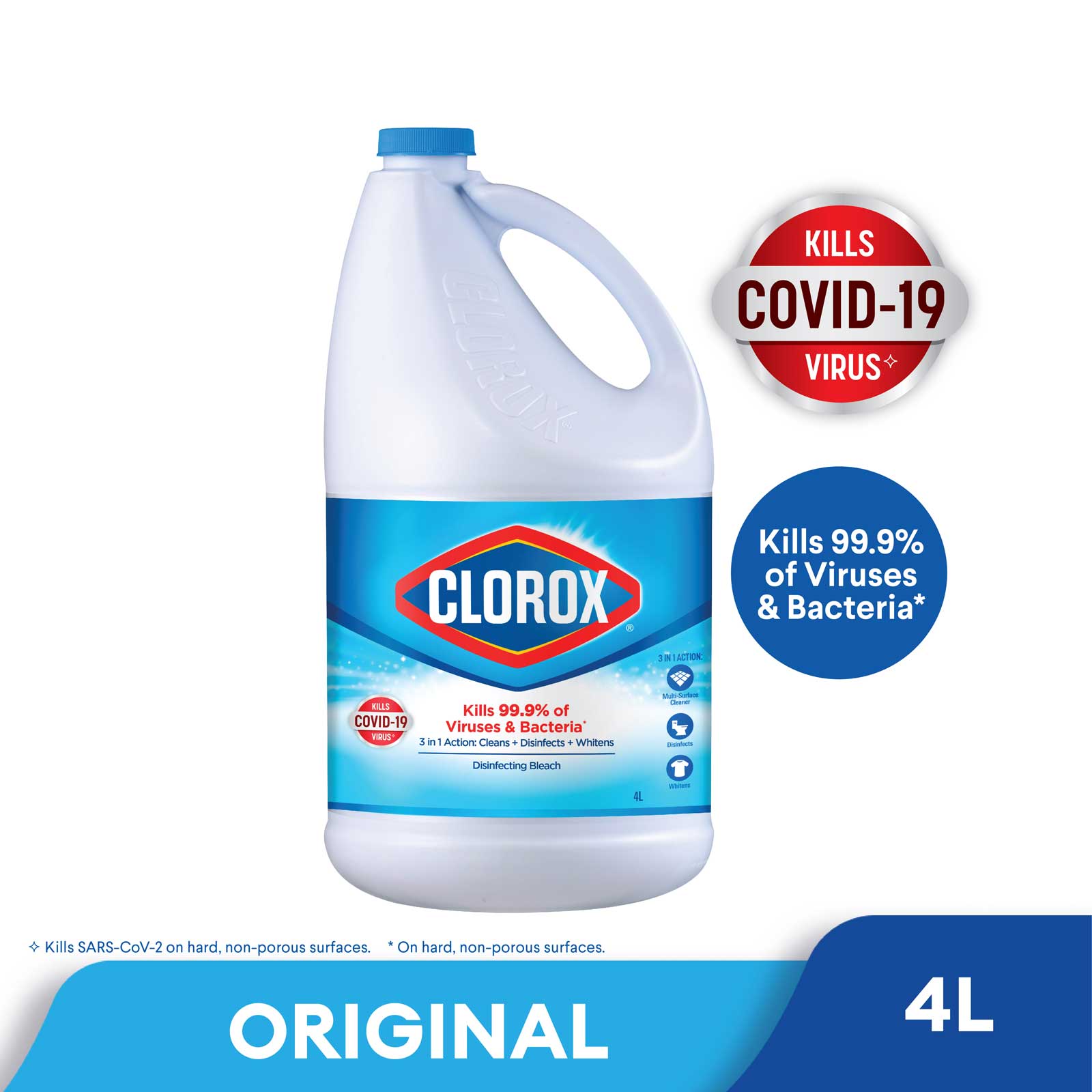 Clorox Bleach- Original 4L