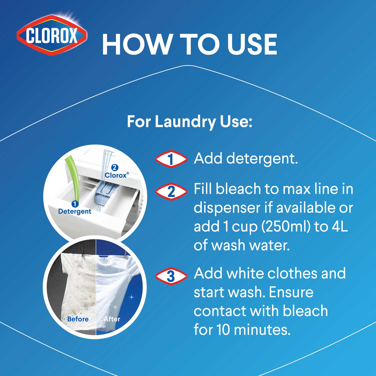 Clorox Bleach- Original 4L